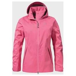 Schöffel Outdoorjacke SCHÖFFEL "2.5L Jacket Aiplspitz L" Gr. 40, pink (3155, pink) Damen Jacken