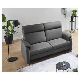 2-Sitzer Home Affaire "Turin auch mit Easy care-Bezug: leicht Wasser zu reinigen" Sofas Gr. B/H/T: 156cm x 107cm x 97cm, Easy care, grau mit hochwertigem Federkern, hoher Rücken bietet besonderen Komfort