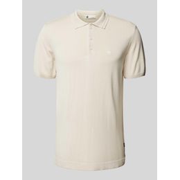 G-Star Raw Poloshirt aus reiner Viskose mit Logo-Stitching