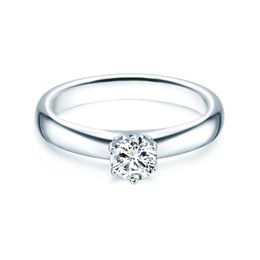 Trilani Ring Damen Gr&ouml;&szlig;e 48 silber / transparent