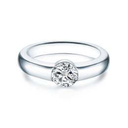 Trilani Ring Damen Gr&ouml;&szlig;e 57 silber / transparent