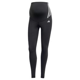 adidas Performance Umstand Sporthose 'Optime Essentials' Damen Gr&ouml;&szlig;e 4XS schwarz / wei&szlig;