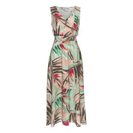 Vivance Sommerkleid Damen Gr&ouml;&szlig;e 40 dunkelbeige / dunkelbraun / mint / puder Winterkleid