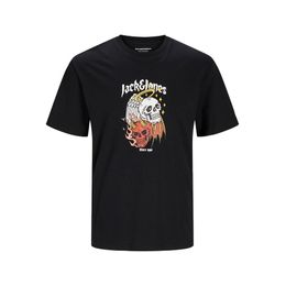 Jack & Jones JACK & JONES T-Shirt 'JORSeven' Herren Gr&ouml;&szlig;e XS gelb / apricot / schwarz / wei&szlig;