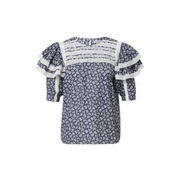 Warehouse Bluse Damen Größe S blau / weiß