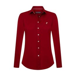 Jacey Quinn Bluse Damen Gr&ouml;&szlig;e L bordeaux / wei&szlig;