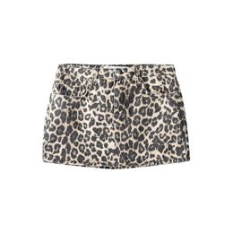 Bershka Rock Damen Größe 40 ecru / hellbeige / black denim