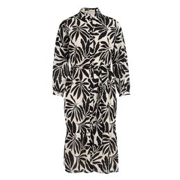WE Fashion Blusenkleid Damen Gr&ouml;&szlig;e 50 beige / schwarz Winterkleid