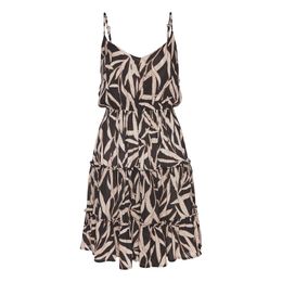 s.Oliver Sommerkleid Damen Gr&ouml;&szlig;e 36 sand / schwarz
