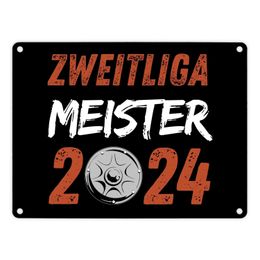 speecheese Metallschild St. Pauli Meisterschale Metallschild in 15x20 cm mit Spruch Zweitliga