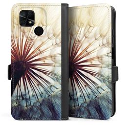 DeinDesign Handyhülle Pusteblume Fotografie Blumen Dandelion 1, Xiaomi Redmi 10C Hülle Handy Flip Case Wallet Cover Handytasche Leder, schwarz