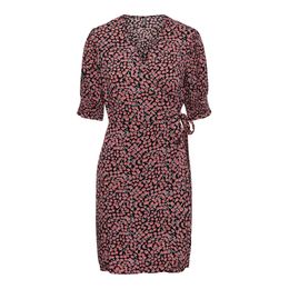 Pieces Kleid 'Nya' Damen Größe 36 blau / rosé / rot / schwarz Winterkleid