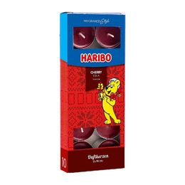 Haribo Duftkerze Teelicht Winterdesign Cherry Cola - 10 Stk.