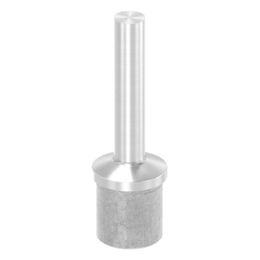 Fenau Treppengeländer Handlaufstütze aus einem Stück für 33,7x2,0 mm V4A, silberfarben