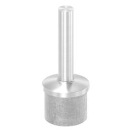 Fenau Treppengeländer Handlaufstütze aus einem Stück für 42,4x2,0 mm V2A, silberfarben