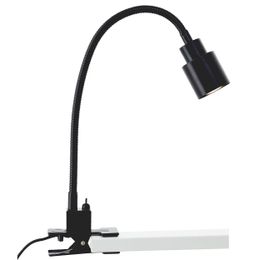 Lightbox Tischleuchte, LED wechselbar, Warmweiß, flexible Klemmleuchte, 37 x 27 cm, GU10, 3 W, 300 lm, 3000 K, schwarz