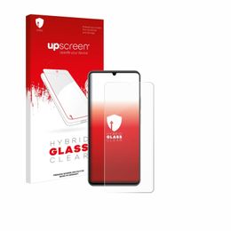 upscreen Displayschutzglas Schutzglas für realme C63, Schutzfolie Display Schutz Glas Folie klar, weiß