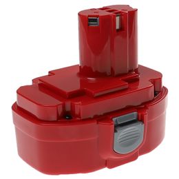Extensilo Ersatz für Makita 192828-1, 1835, 193061-8, 192829-9, 193102-0, 1822, Akku NiMH 3300 mAh, rot