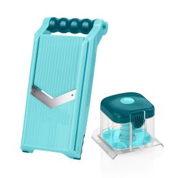 Genius Gemüseschneider Nicer Dicer Chef Professional Verstellbarer Gemüsehobel, Set 2-tlg.