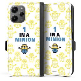 DeinDesign Handyhülle Minions Ich – Einfach unverbesserlich Bob 1 in a Minion, Xiaomi Redmi 12 Hülle Handy Flip Case Wallet Cover Handytasche Leder