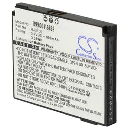 vhbw passend für Mercedes-Benz Map Pilot Navigation Strassen Navigation Akku Li-Ion 900 mAh, schwarz