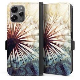 DeinDesign Handyhülle Pusteblume Fotografie Blumen Dandelion 1, Xiaomi Redmi 12 Hülle Handy Flip Case Wallet Cover Handytasche Leder, schwarz