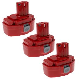 Extensilo passend für Makita DK1024D, DK1033DL, DK1021DL, JR180DWA, DK1016DL, Akku NiMH 3300 mAh, rot