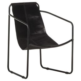 vidaXL Sessel Relaxsessel Schwarz Echtleder (1-St)