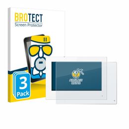 BROTECT Displayschutzglas Schutzglas für MATHFEL 2 7", 3 Stück, Schutzfolie Display Schutz Glas Folie matt, weiß