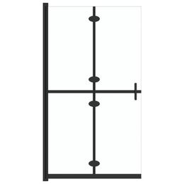 vidaXL Duschwand Faltbare begehbare Duschwand Transparentes ESG Glas 80x190 cm