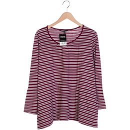 Ulla Popken Damen Langarmshirt, bordeaux, Gr. 50