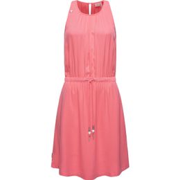 Blusenkleid Ragwear "Sanai" Gr. L (40), Normalgrößen, orange (koralle) Damen Kleider Minikleider stylisches Sommerkleid mit verspielten Details