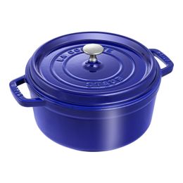 Staub La Cocotte 24 cm, rund, Dunkelblau, Gusseisen