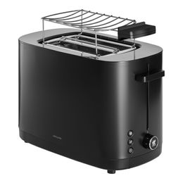 Zwilling Enfinigy Toaster mit Brötchenaufsatz, 2 Schlitze kurz, Schwarz