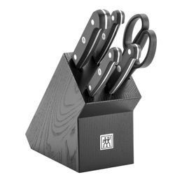 Zwilling Gourmet 6-tlg, Messerblockset, Schwarz