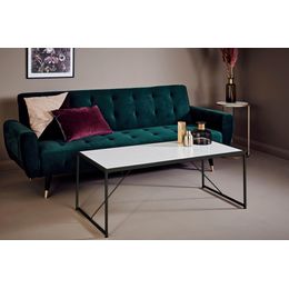 Couchtisch Jahnke "GLAM COFFEE" Tische Gr. B/H/T: 120 cm x 44 cm x 60 cm, schwarz-weiß (schwarz, marmor weiß, schwarz, marmor, optik)