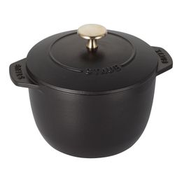 Staub La Cocotte Reis-Cocotte 16 cm, rund, Schwarz, Gusseisen