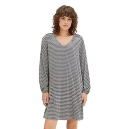 Tom Tailor Kleid in Grau/ Schwarz - 85% | Gr&ouml;&szlig;e 36 | Damen-kleider