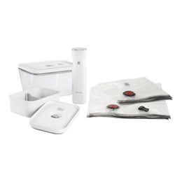 Zwilling Fresh & Save Vakuum Starterset, Mix / Glas L/Lunchbox M, 7-tlg, Weiß