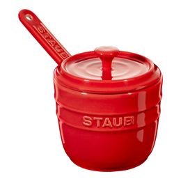 Staub Ceramique Zuckerdose 9 cm, rund, Kirsch-Rot, Keramik