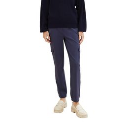 Tom Tailor Cargohose in Dunkelblau - 85% | Gr&ouml;&szlig;e 42/L28 | Damenhosen