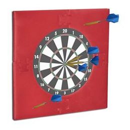 Relaxdays Dartboard-Surround dunkelrot