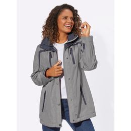 WITT Damen Funktionsjacke wind- und wasserabweisend, grau, Gr&ouml;&szlig;e 20