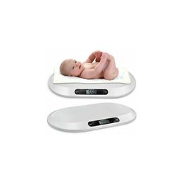 20KG Elektronische Babywaage Weiß Baby Waagen Digitalanzeige Kinderwaage LCD-Display Haustierwaage Neugeborene Baby Scales