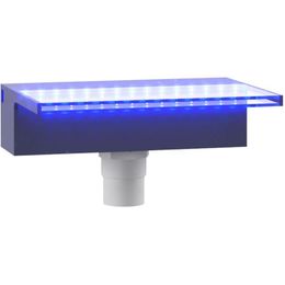 vidaXL - Wasserfall-Element mit rgb LEDs Acryl 30 cm