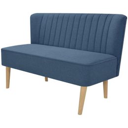 Sofa Stoff 117x55,5x77 cm Blau vidaXL