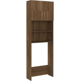 vidaXL - Waschmaschinenschrank Braun Eichen-Optik 64x25,5x190 cm