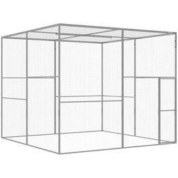 vidaXL - Katzenkäfig 3x3x2,5 m Verzinkter Stahl