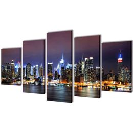 vidaXL - Bilder Dekoration Set New York in Farbe 200 x 100 cm