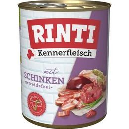 Rinti Kennerfleisch Nassfutter Hund, Adult, Dose, Schinken 36x800 g